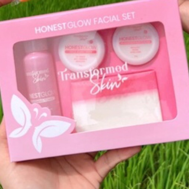 Transformed Skin Honest Glow Skincare Set Bar Soap Toner Moisturizer And Sunscreen Shopee
