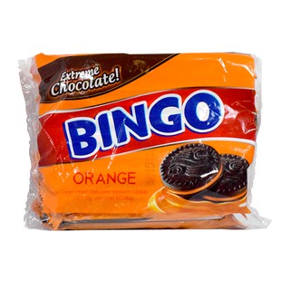 Bingo Cookie Sandwich Orange filled Choco 28g x 10 | Shopee Philippines