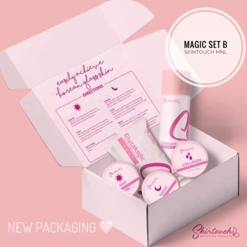 SKINTOUCH Magic SET A (Glow up set) / Magic SET B (Glass Skin) | Shopee ...