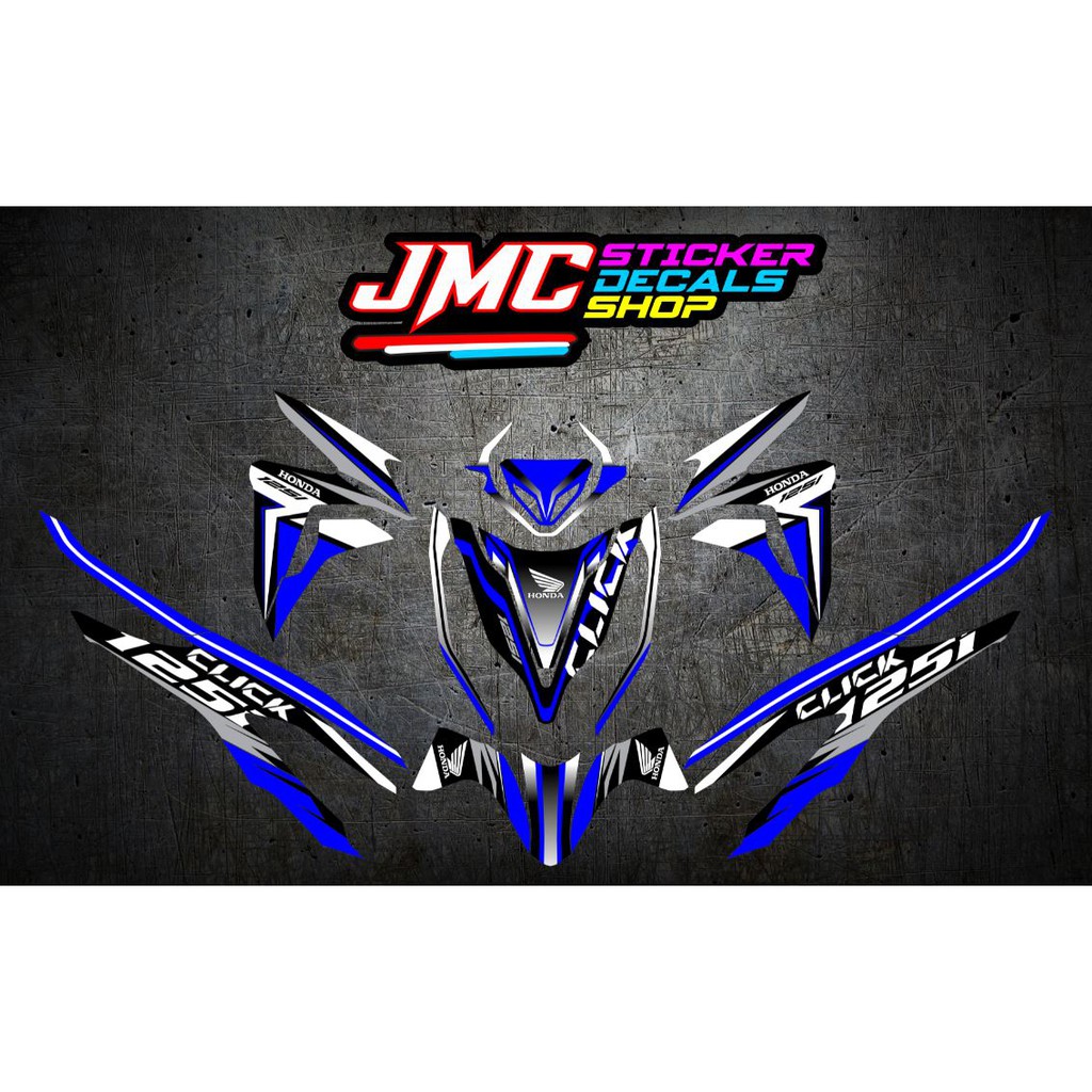 Honda click v2 Decals (BLUE) | Shopee Philippines