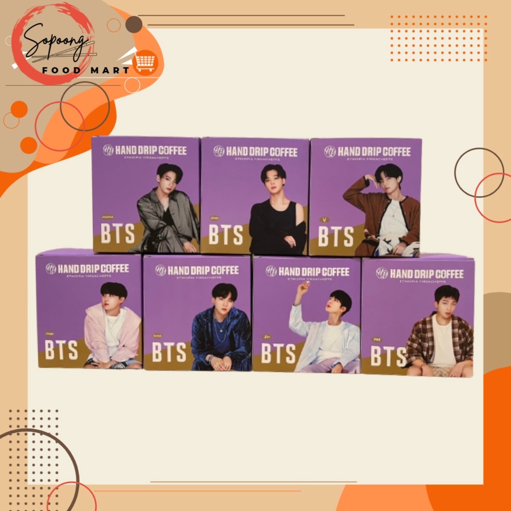 BTS LIMITED EDITION HY HEALTH & BEAUTY HAND DRIP COFFEE 70G (10GX7PCS ...