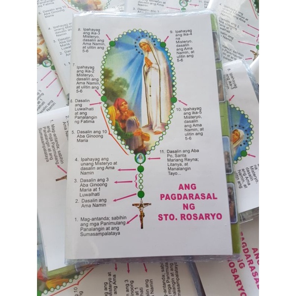 How to Pray the Rosary Pamphlet (Guide) English or Tagalog | Shopee ...