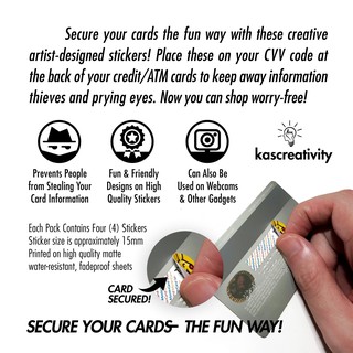Fandom CVV STICKERS (Anti-Theft Stickers for ATM/Credit Cards) | Shopee ...