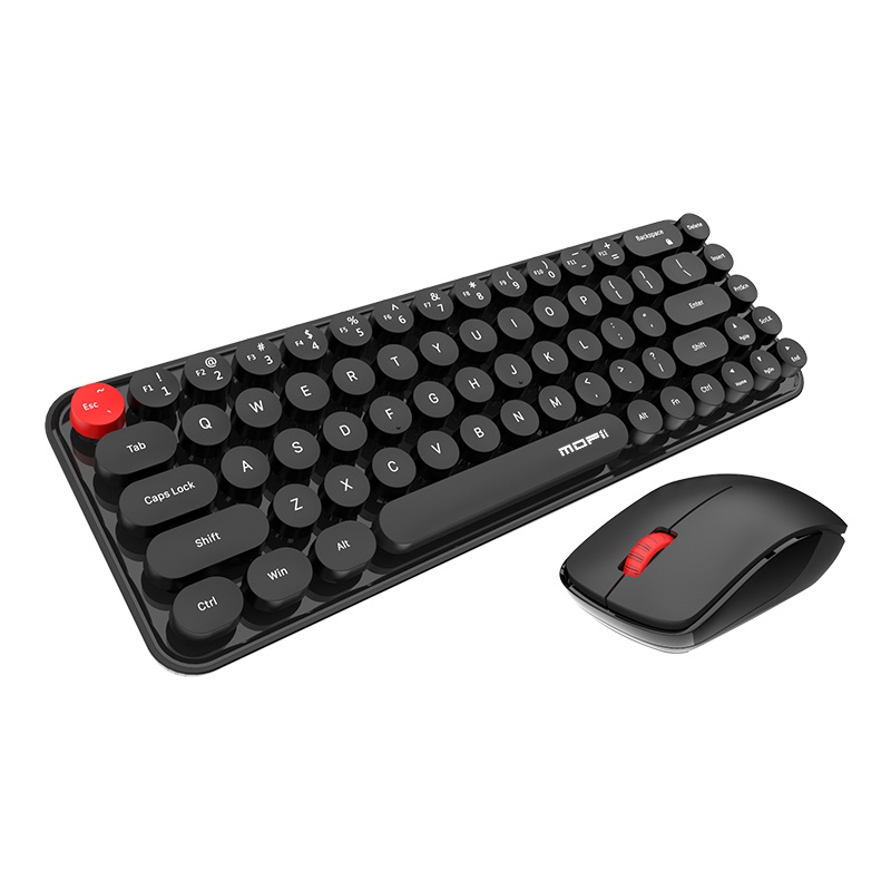 MOFii iMini Cute Mute Wireless Keyboard and Mouse Set Home Office ...