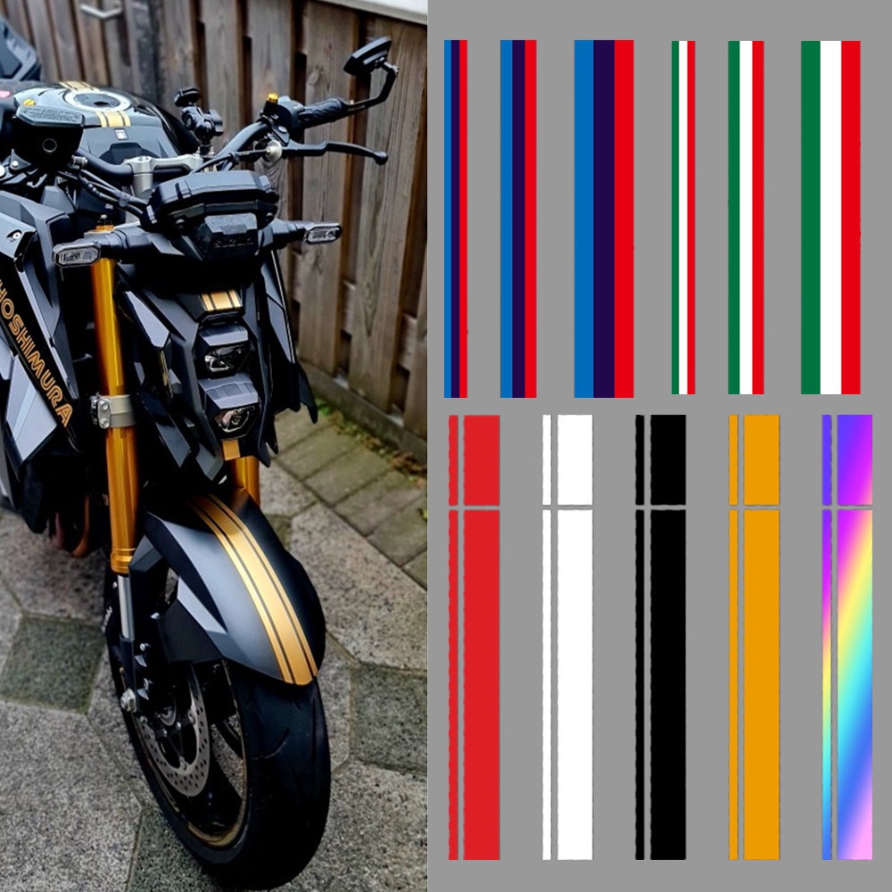 Motorcycle Sticker Vintage Strips Fuel Tank Decal Antique Waterproof ...
