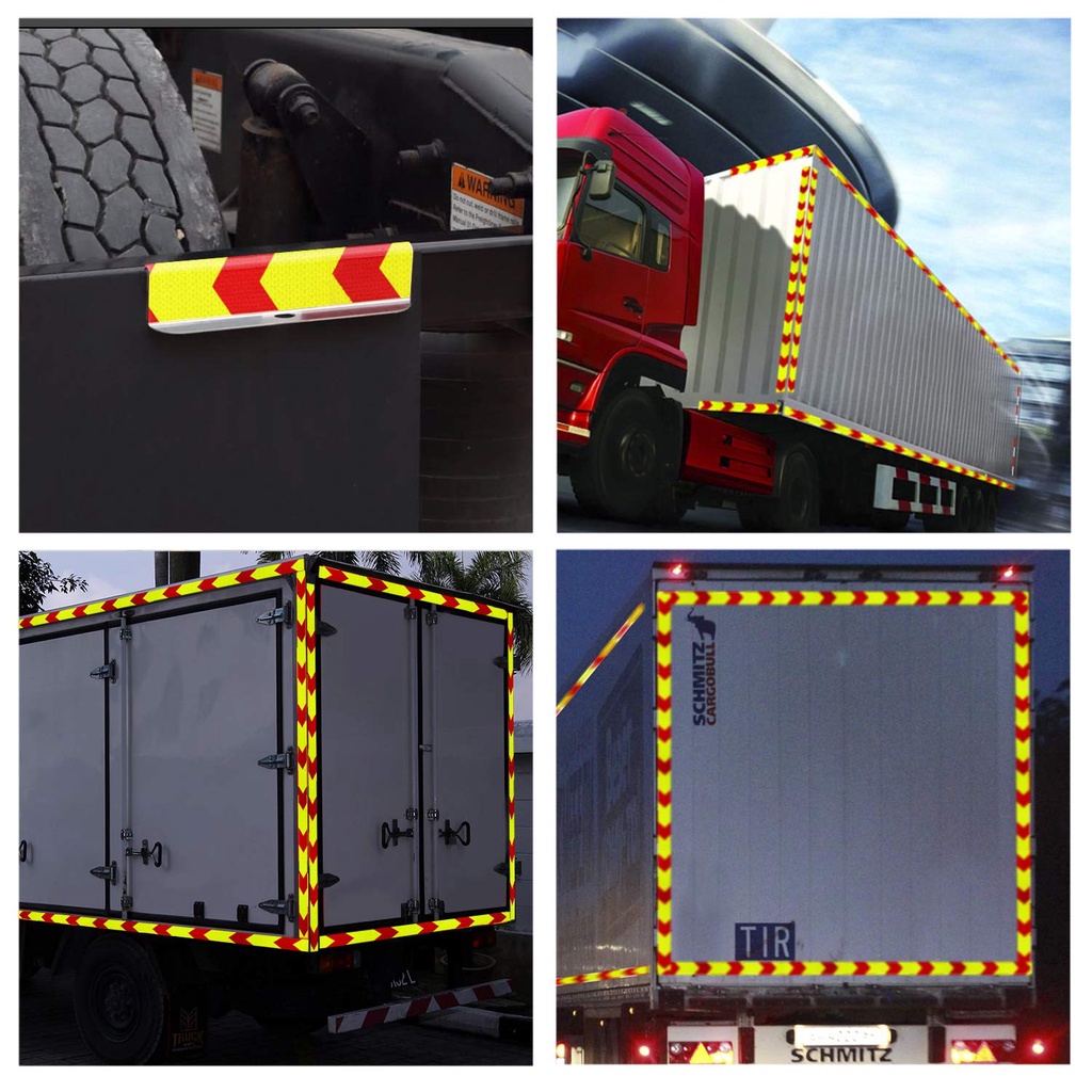 Car Reflective Strip Reflector Sticker Film Tape Warning Arrow Mark ...