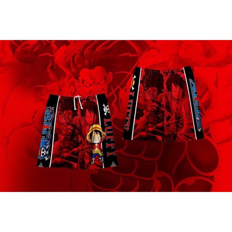 ONE PIECE LUFFY JERSEY SHORT Swimming Shorts Quick Dry Beachwear ...