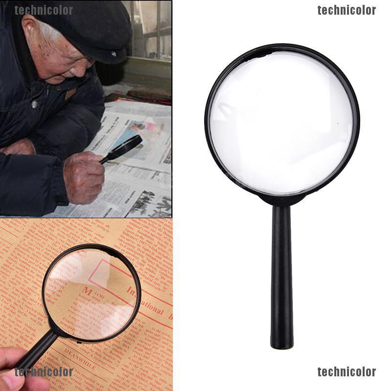 TCPH Magnifier 60mm Handheld 5X Magnifying Glass Handheld Low Vision ...