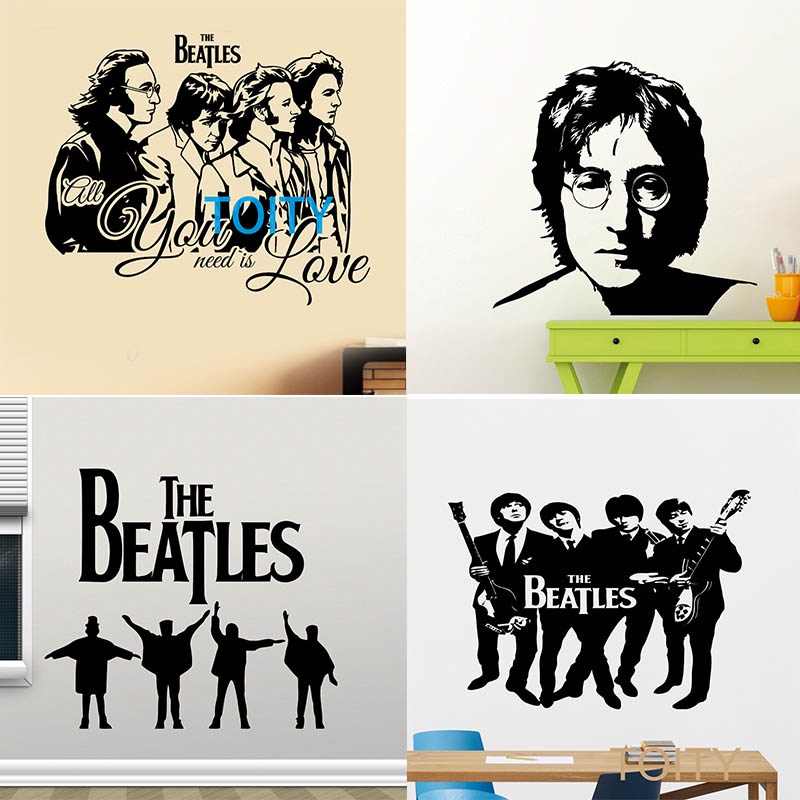 The Beatles Wall Sticker Vinyl Decal Abbey Road Walk Lennon Paul Music ...