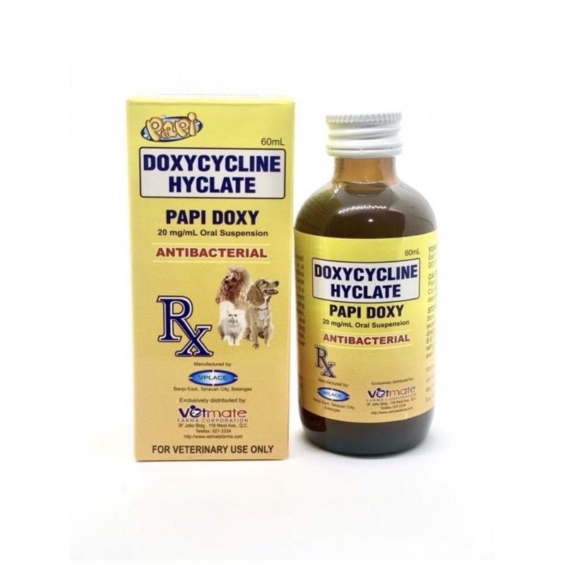 10mg ONLY!!! Papi Doxy Antibacterial for Cats and Dogs | Shopee Philippines