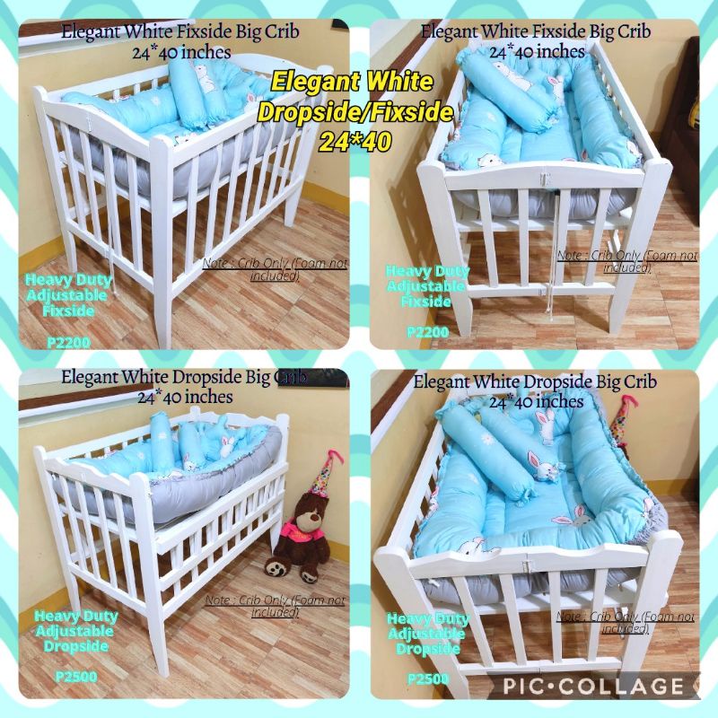 Wooden Crib (Kuna) Adjustable 2in1 and 3in1 crib for baby,kuna 24*40 ...