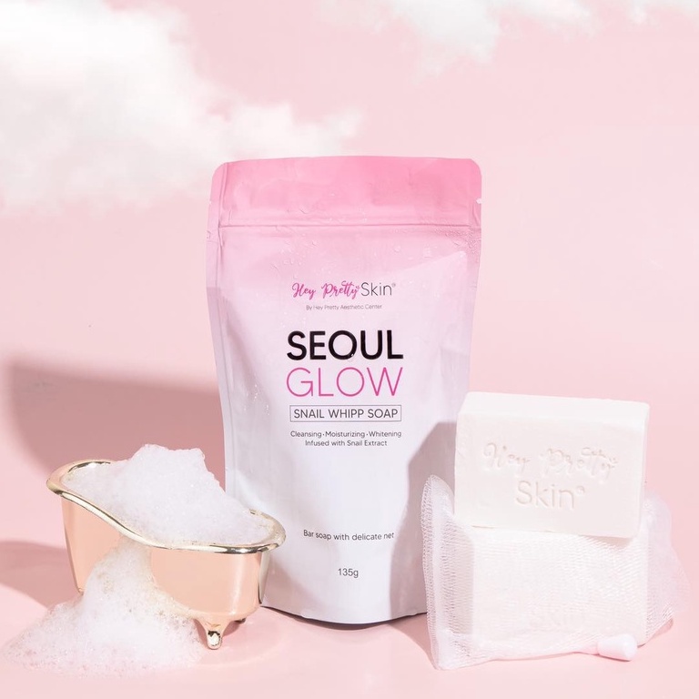 Seoul Glow Snail Whipp Soap by Hey Pretty Skin - Cleansing Moisturizing ...