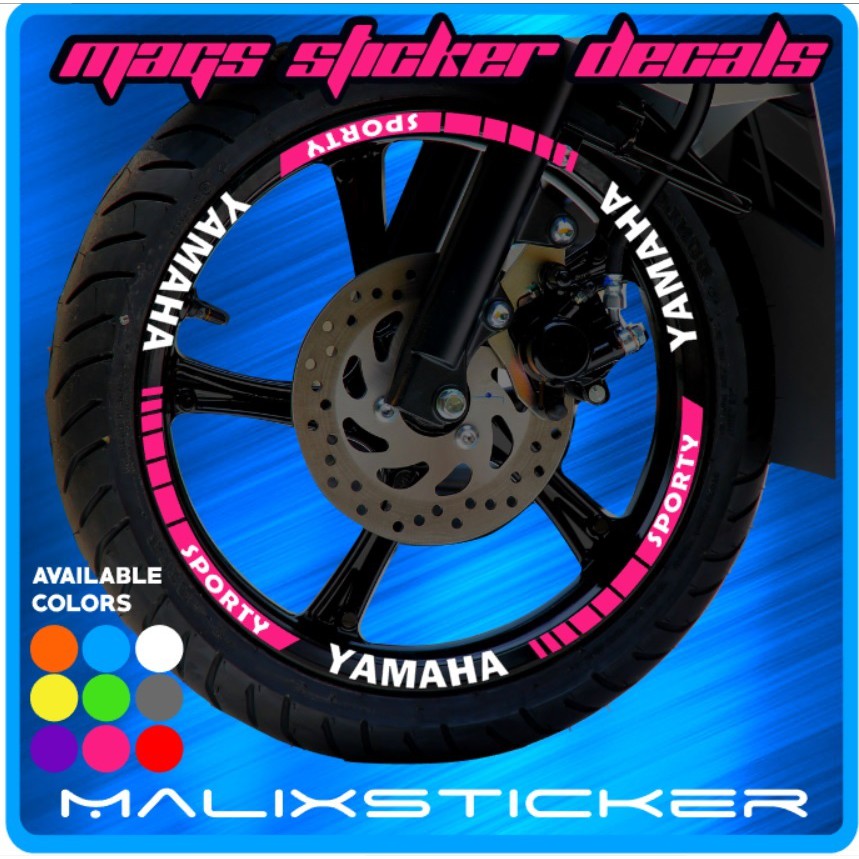 mio sporty mags sticker front and rear (c) | Shopee Philippines