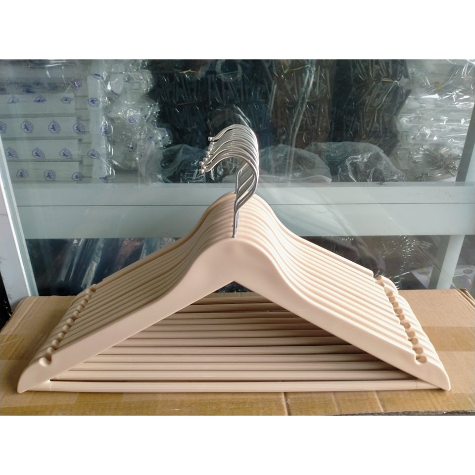 Adult Plastic Wooden style Hanger- (24Pcs) | Shopee Philippines