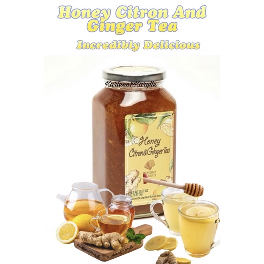 Honey Citron Tea, Honey Citron & Ginger Tea serve with Hot and Cold ...