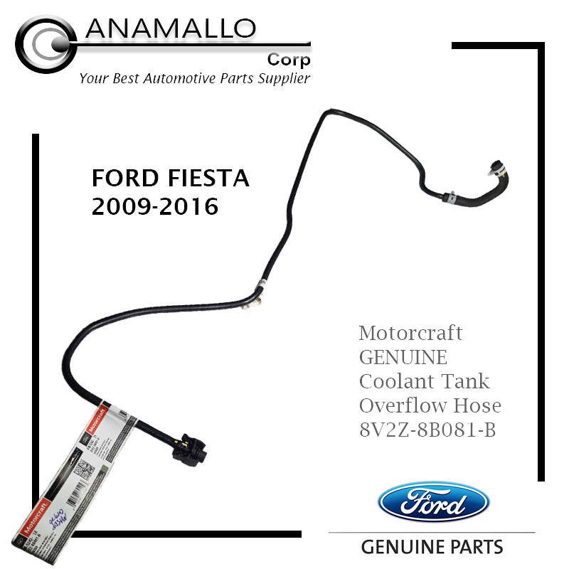 Ford Fiesta Engine Engine Coolant Overflow Hose (Genuine) 8V2Z-8B081-B ...