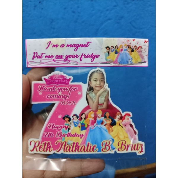ref magnet souvenir number 7 princess design | Shopee Philippines