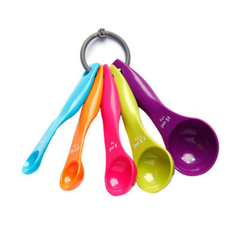 5pc Measuring Spoon Set colored pink white mixed | Shopee Philippines