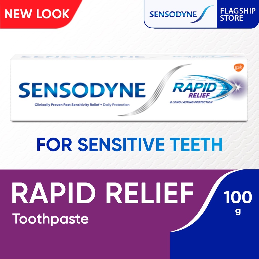 Sensodyne Rapid Relief Toothpaste 100g (FREEBIE) | Shopee Philippines