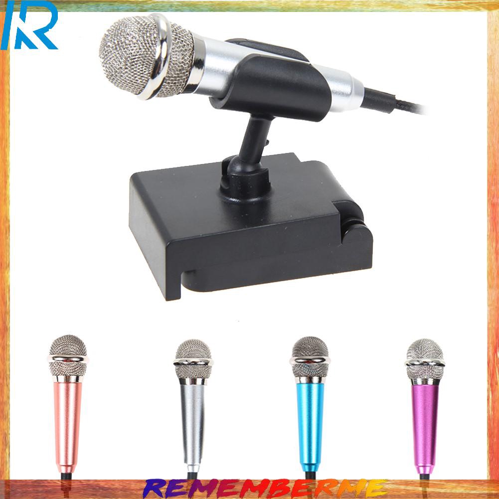 ☑️COD Mini Condenser Microphone with 3.5mm Plug Mobile Phone and Mic ...