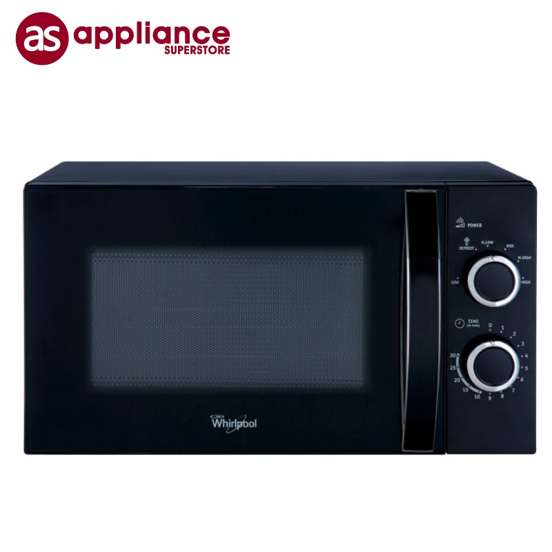 Whirlpool 20L Mechanical Microwave Oven (Black) MWX201 XEB | Shopee ...