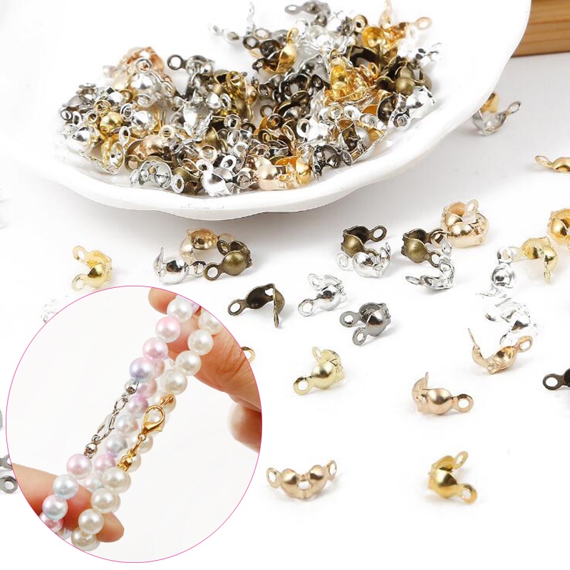 100pcs Connection Spiking Ball Chain Accessories 4x7mm Double-Head Bag ...