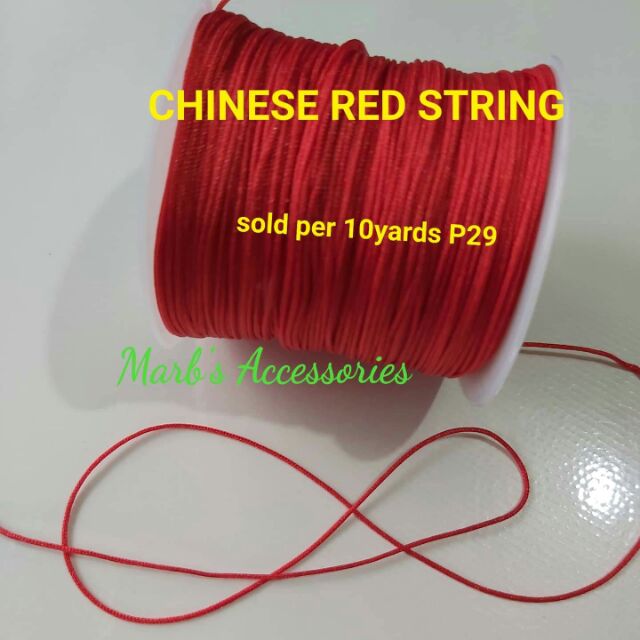 CHINESE RED STRING (10YARDS) | Shopee Philippines