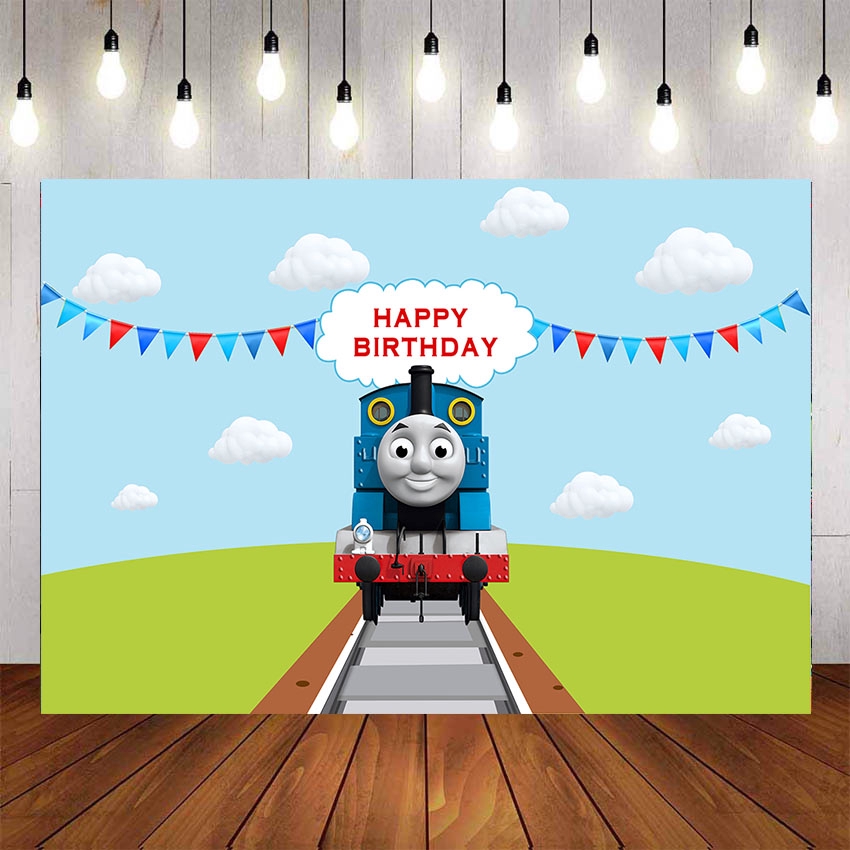 Thomas and Friends Backdrops Cartoon Children Birthday Party ...