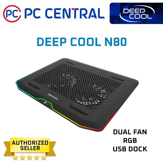 DEEPCOOL N80 Laptop Cooling Pad RGB Cooler Deep Cool | Shopee Philippines