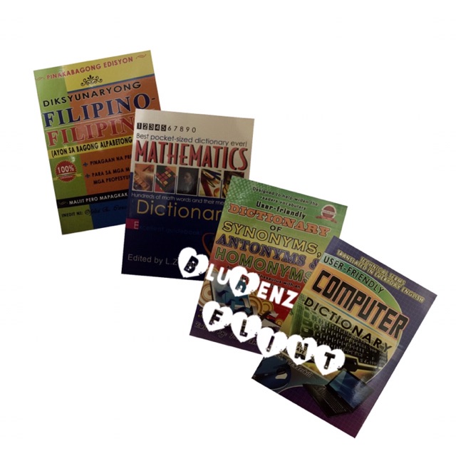 Subject Dictionaries Computer, English, Filipino, Mathematics | Shopee ...