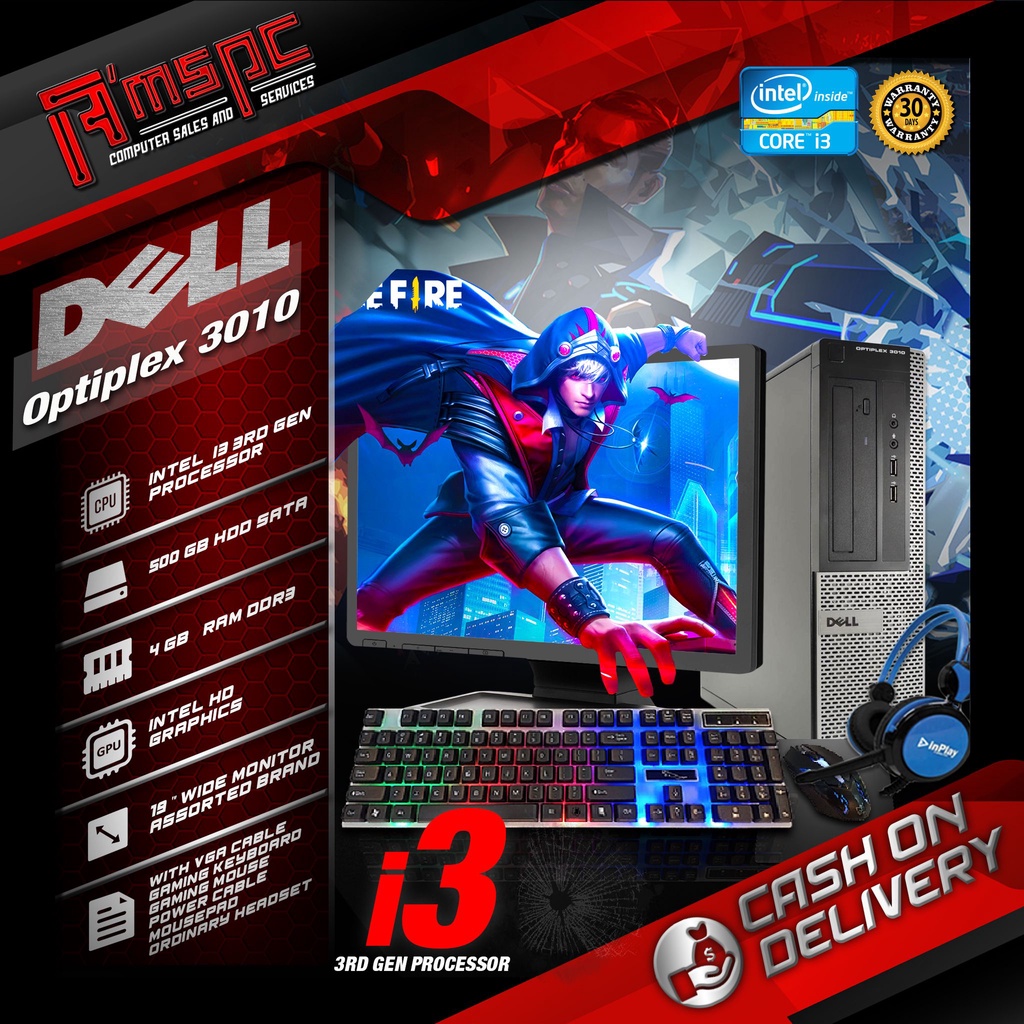 DESKTOP & CPU ONLY i3/ i5 3RD | 4GB RAM 500GB HDD | DELL OPTIPLEX 3010 | ONBOARD GRAPHICS ...