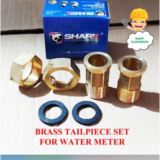 Shark Brass Connectors Tailpiece for Water Meter Tail Piece Gasket SET ...