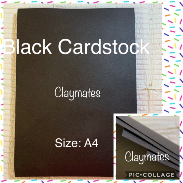 Black cardstock 200gsm | Shopee Philippines