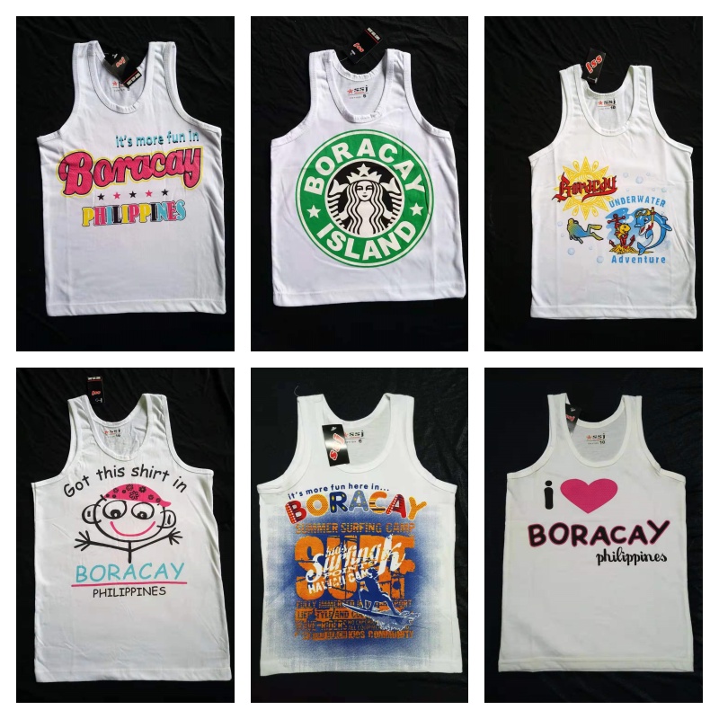 WHITE SANDO WITH PRINT FOR KIDS (WSKP) | Shopee Philippines