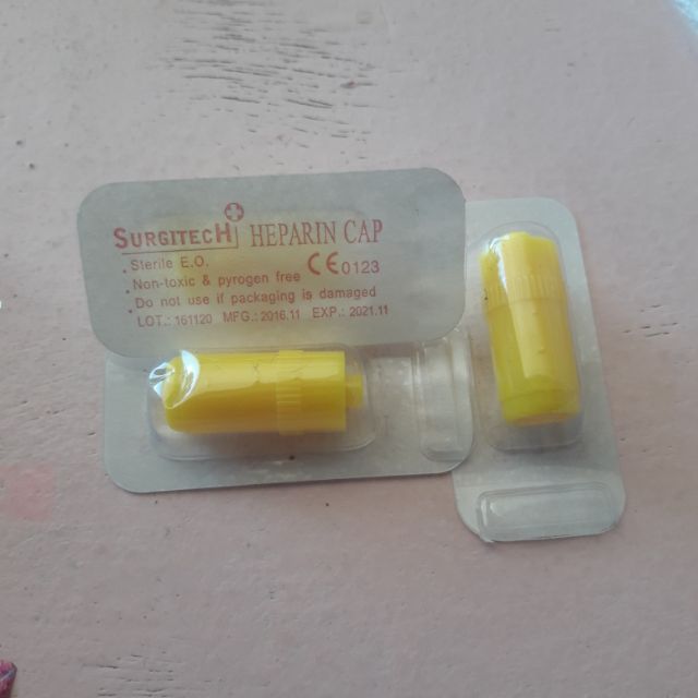 HEPARIN CAP (HEP LOCK) sterile | Shopee Philippines