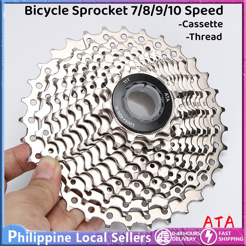 WBike Bicycle Sprocket cogs 7/8 /9/10 Speed Cassette Thread Type Bike ...