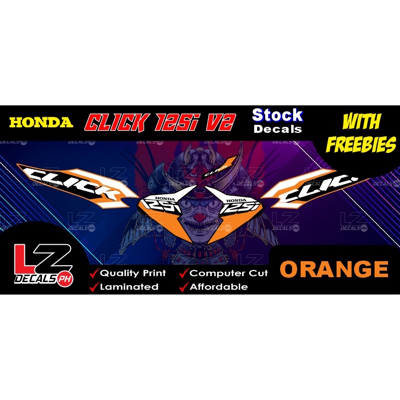 Honda Click 125i V2 Stock Decals / Stickers | Shopee Philippines