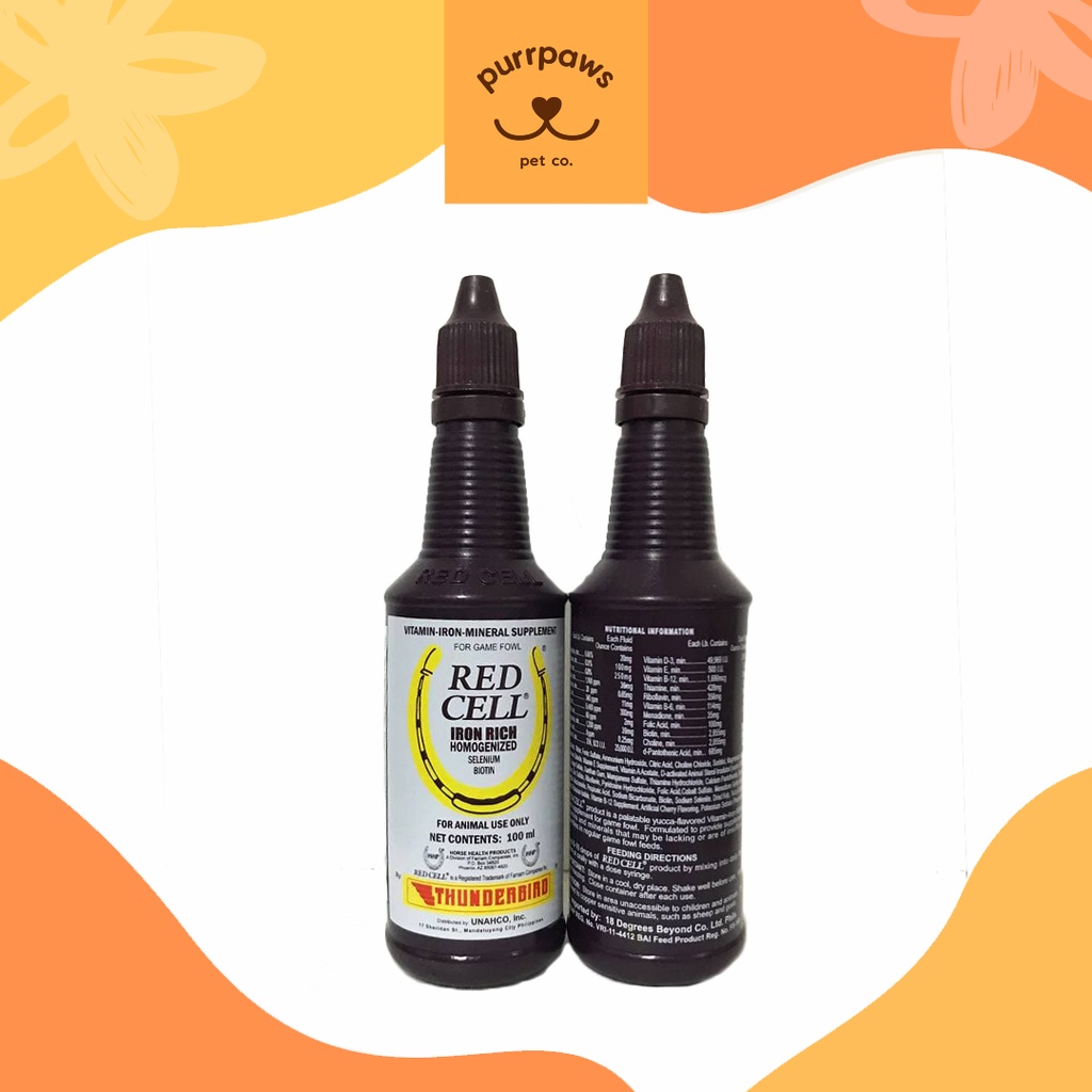 Red Cell Iron Rich Vitamins Thunderbird (100 ml) | Shopee Philippines