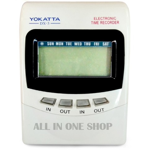 Time recorder machine dx-5 with free time card & timecard rack/bundy ...
