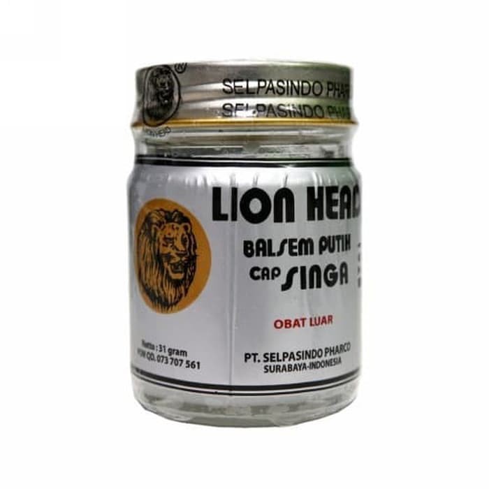 Lion Head Balm White Cap Lion 31 Gram | Shopee Philippines