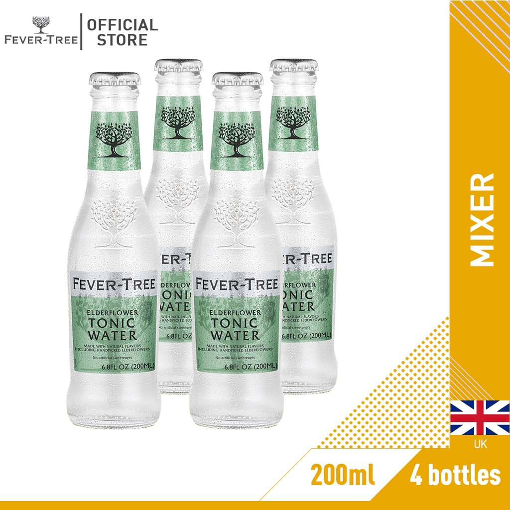 Fever-Tree Elderflower Tonic Water 200ml Pack of 4 | Shopee Philippines