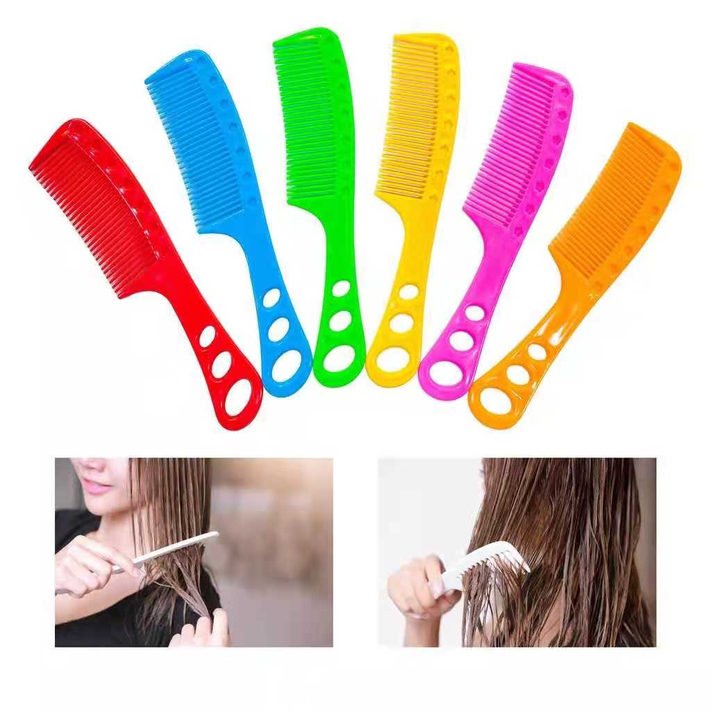 Comb Long handle Plastic Comb Colorful Plastic Suklay | Shopee Philippines