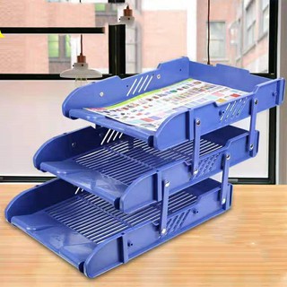 Three-layer horizontal file tray, multi-layer file rack plastic file ...