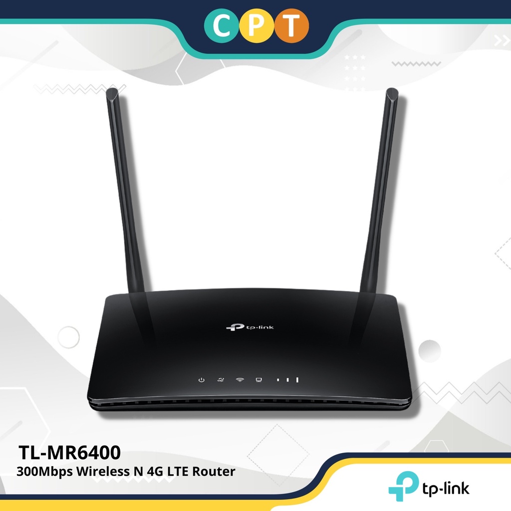 TP-Link TL-MR6400 300Mbps Wireless N 4G LTE Router | Shopee Philippines