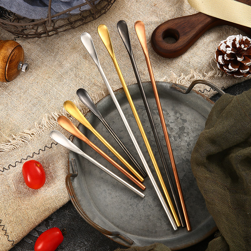 Colorful Stainless Steel Coffee Beverage Stirrer Stir Cocktail Drink ...