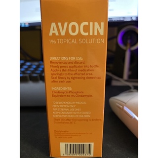Avocin 1% Topical Solution for Acne 30ml | Shopee Philippines