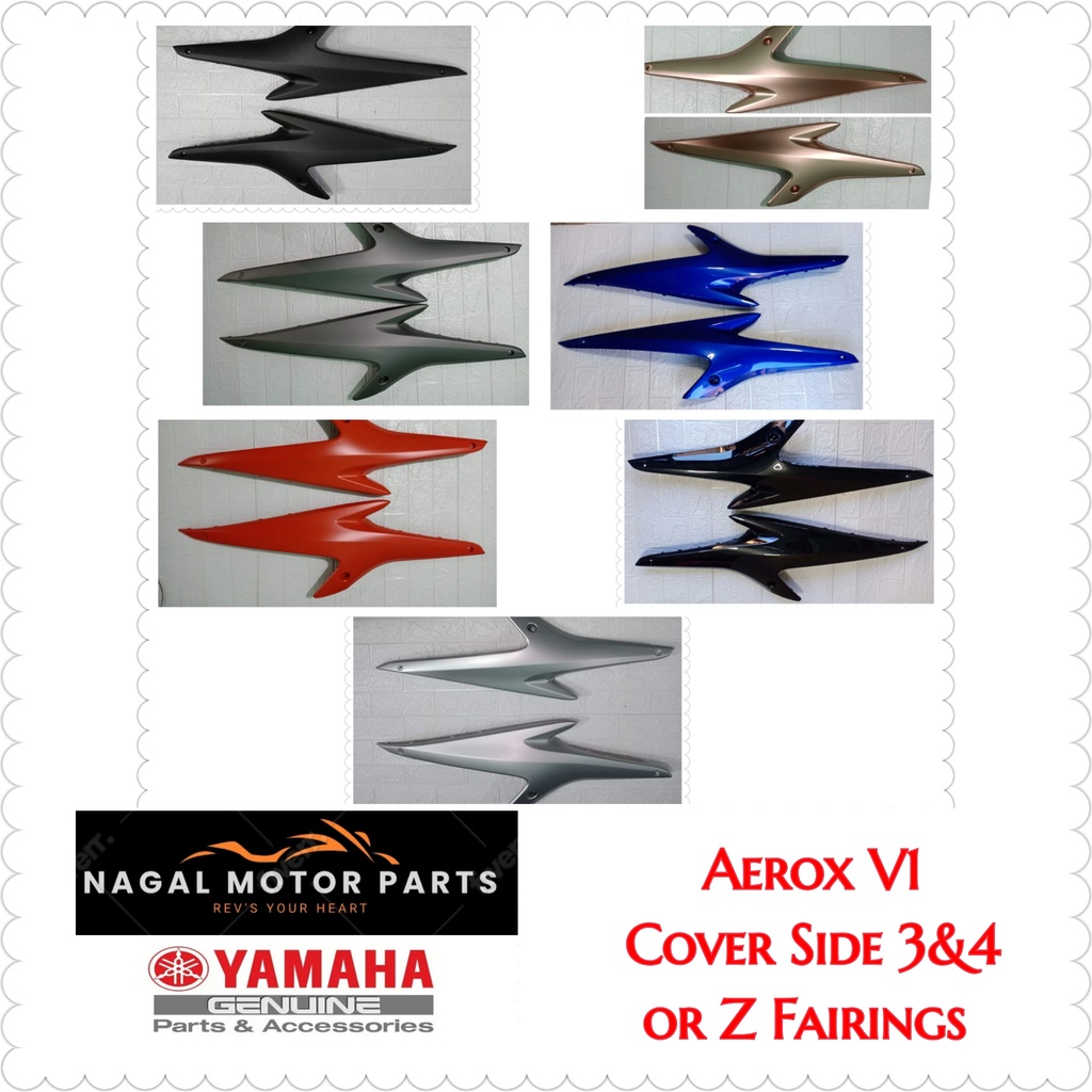COVER SIDE 3&4 OR Z FAIRINGS FOR AEROX V1 YAMAHA GENUINE PARTS | Shopee ...
