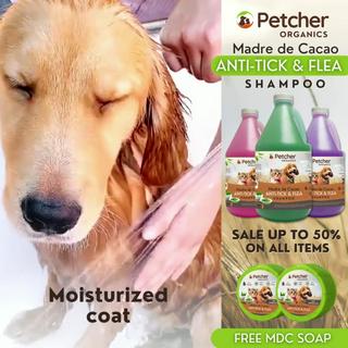 Petcher Organics Madre De Cacao Pet Shampoo 1/2 Gallon with Soap for ...