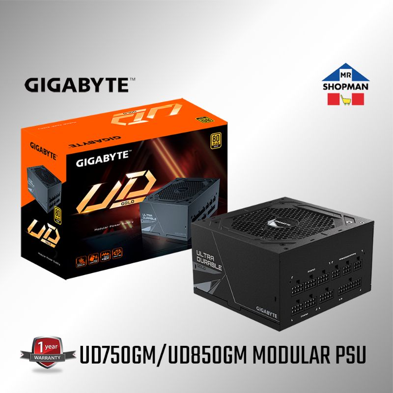 Gigabyte Ultra Durable 750w / 850w 80+ Gold Fully Modular Power Supply ...