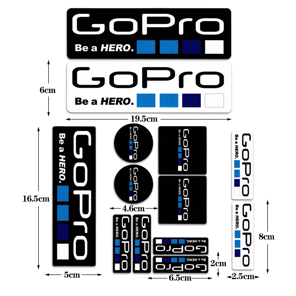 Gopro Logo Reflective Sticker Extreme Sports Motorcycle Trunk Body ...